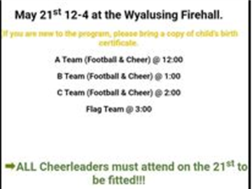 Wyalusing Youth Football and Cheerleading Inc, > Home
